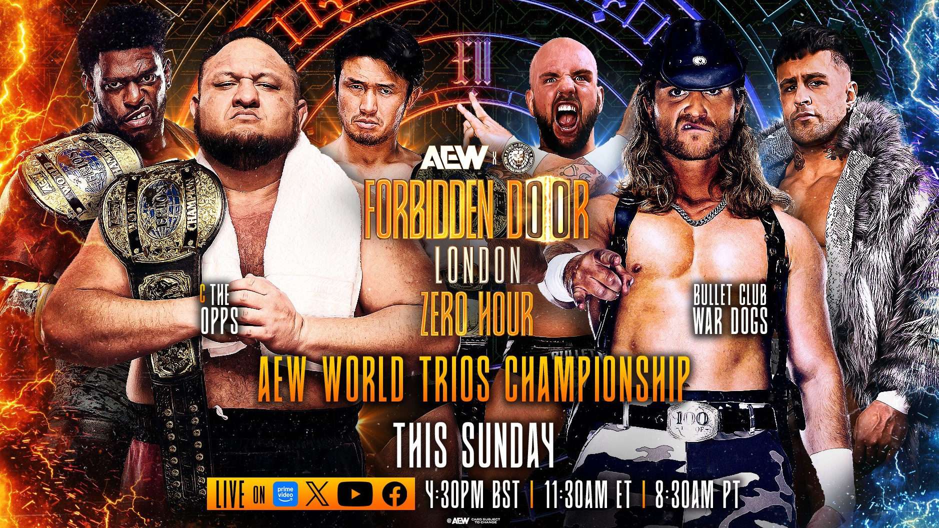 Trios title bout among four matches confirmed for AEW Forbidden Door 2025 Zero Hour