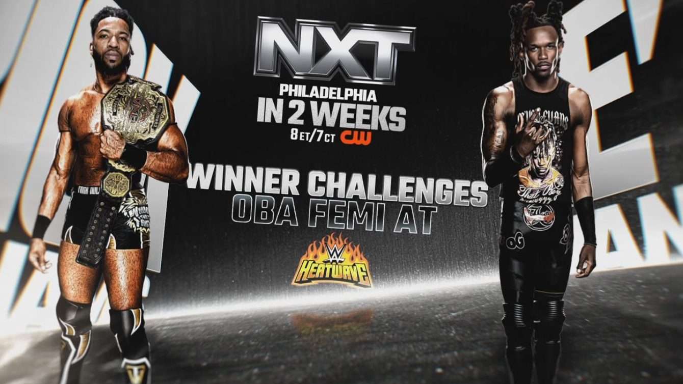 Trick Williams vs. Je'Von Evans #1 contenders match set for 8/19 NXT in ...