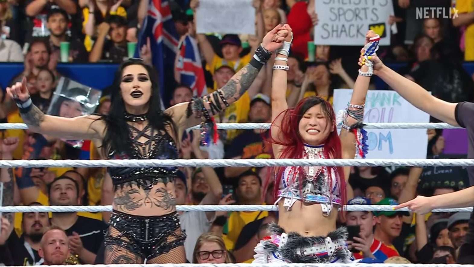 WWE Crown Jewel results: Rhea Ripley, IYO SKY take down Kabuki Warriors ...