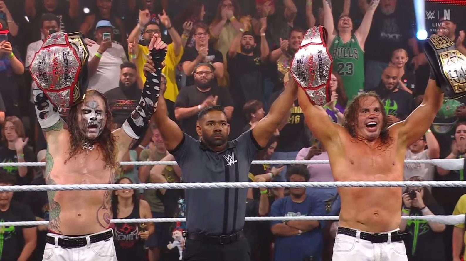 WWE NXT x TNA Showdown 2025 results: The Hardys capture NXT tag titles, Trick Williams abandons ...