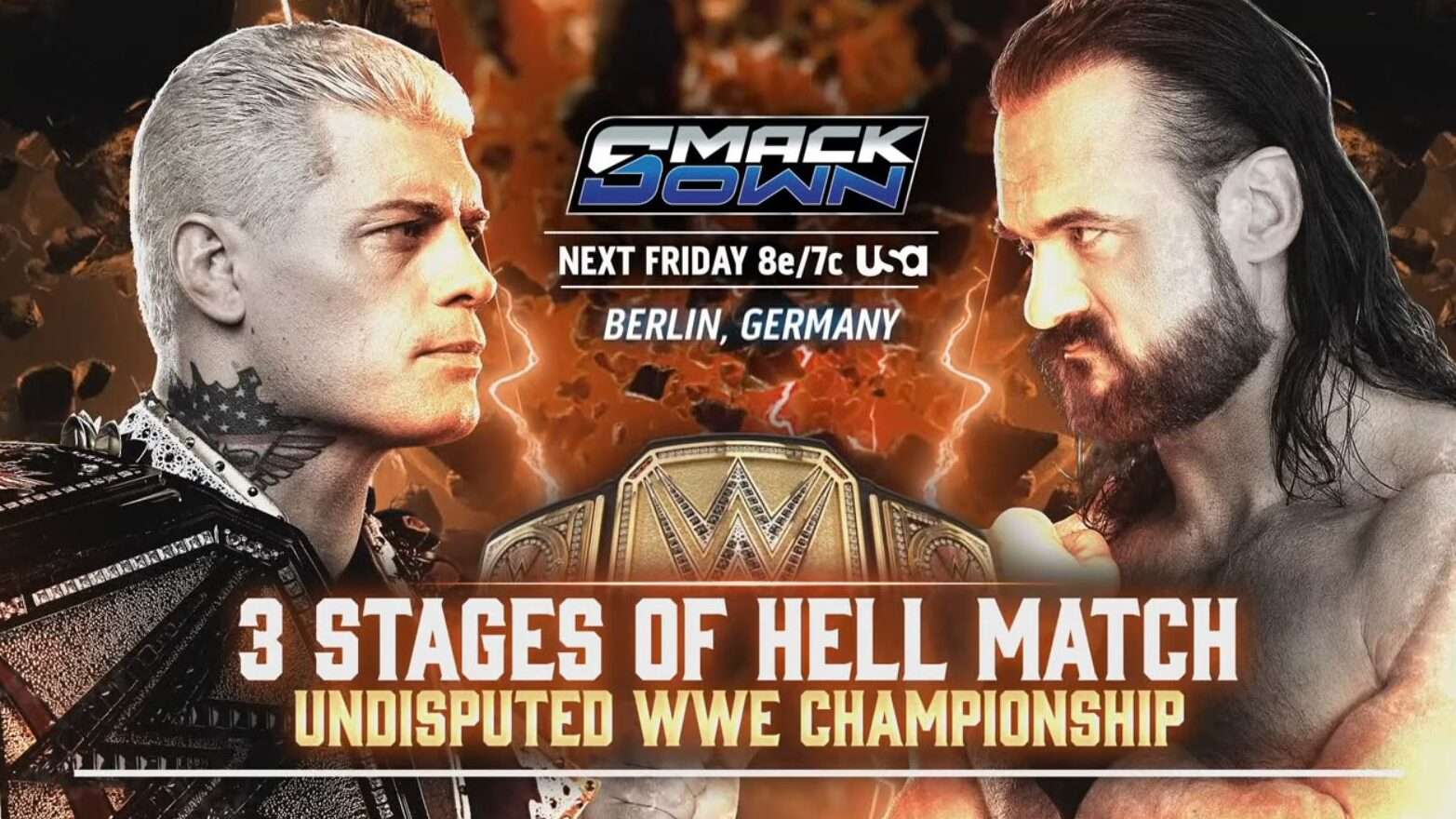 Cody Rhodes vs. Drew McIntyre Three Stages of Hell match, Rey Fenix vs ...