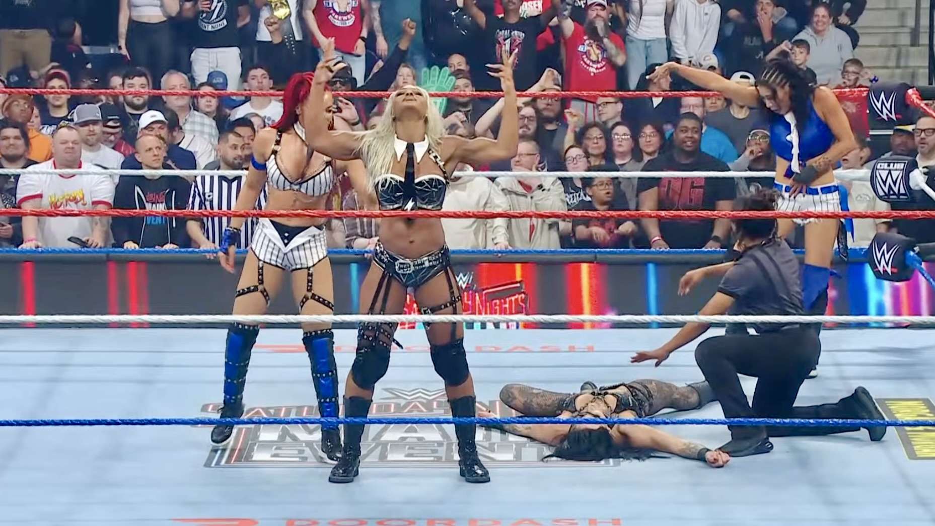 Jade Cargill pins Rhea Ripley in WWE Saturday Night's Main Event opener ...